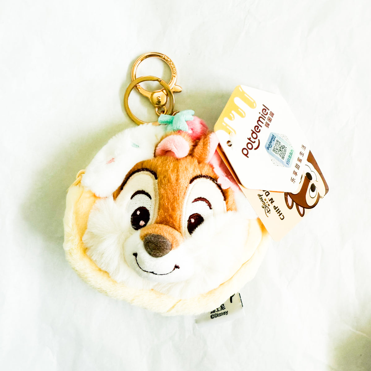 Miniso x Disney - Chip and Dale Fruits Plush Keychain Coin Pouch ...